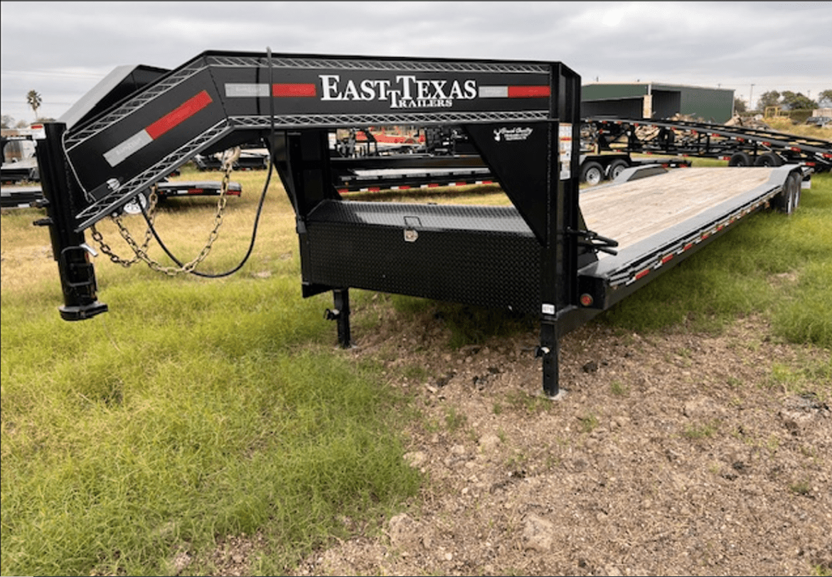 2025 East Texas Trailers 102X40 Black Equipment Tandem Axle 15,680 GVWR ...